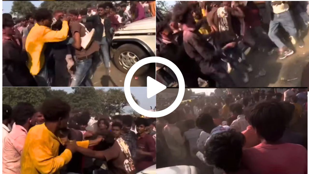 Viral VIDEO : शिंदेंच्या आमदाराच्या मिरवणुकीत तरुणांचा तुफान राडा ...
