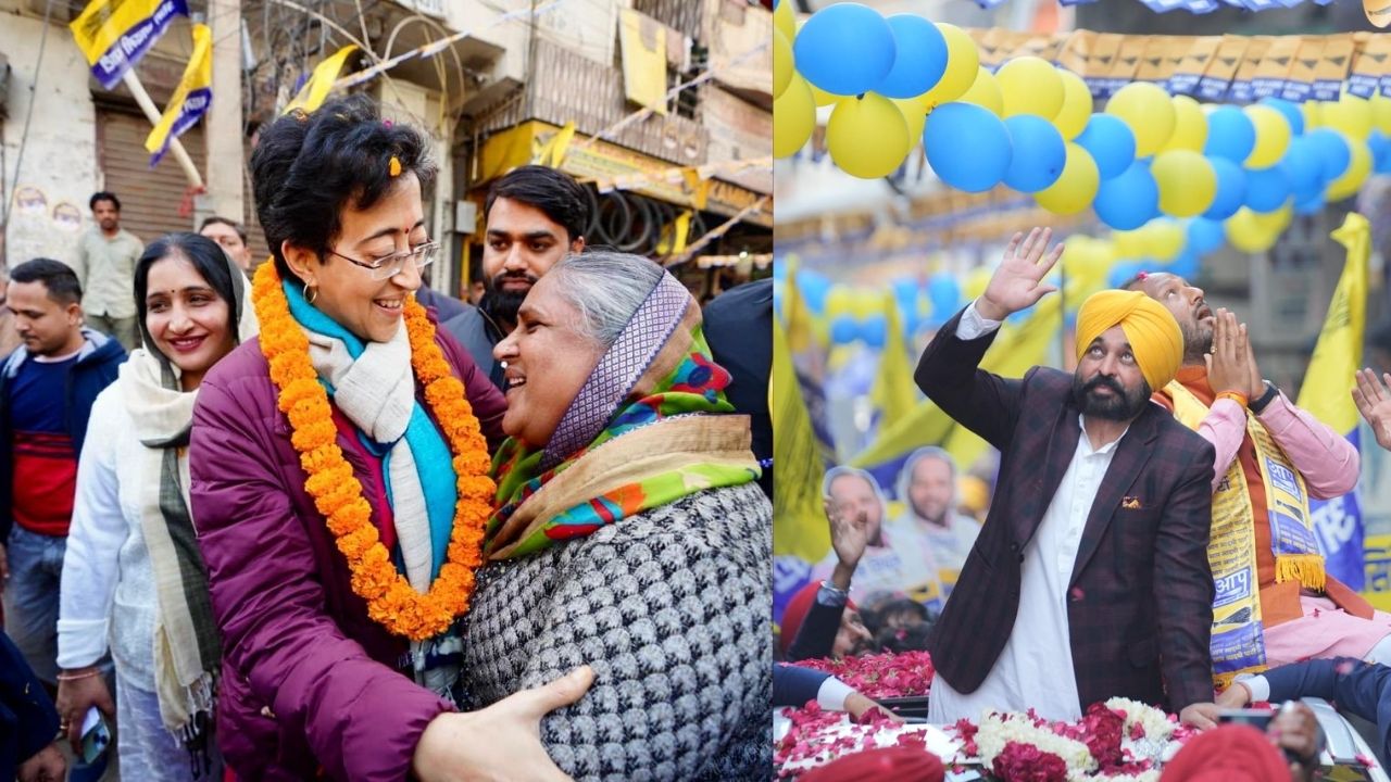 Delhi Assembly Election : आम आदमी पक्षाचे नेते उतरले प्रचाराच्या ...