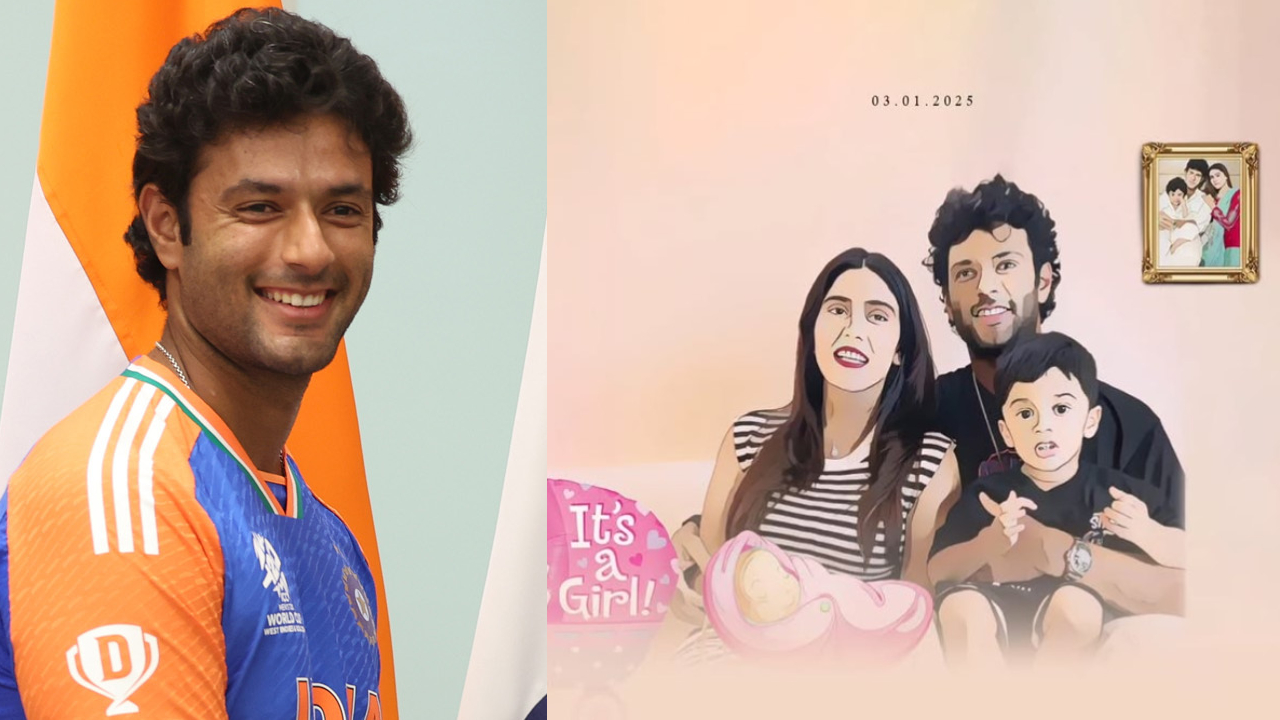 Shivam Dubey: क्रिकेटर शिवम दुबे झाला पुन्हा बाबा; गोंडस मुलीला दिला ...