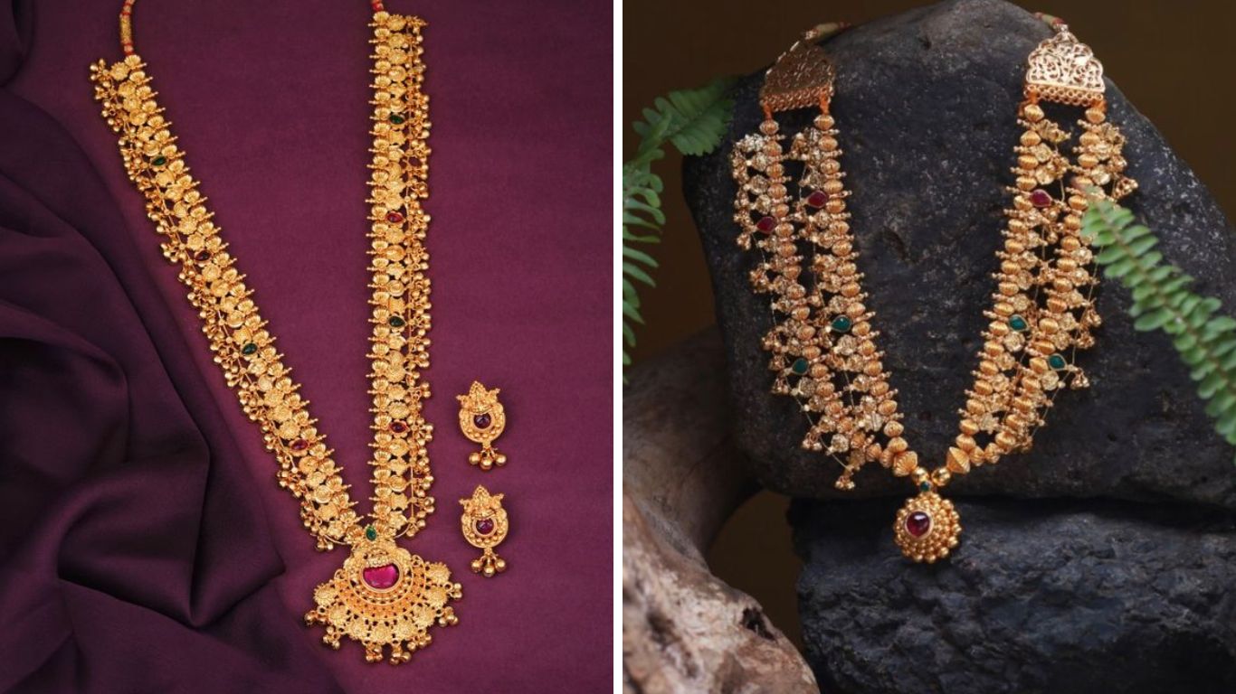 लग्नसमारंभात परिधान करा ‘या’ नवीन डिझाईनचे सुंदर कोल्हापूरी साज, दिसाल ...